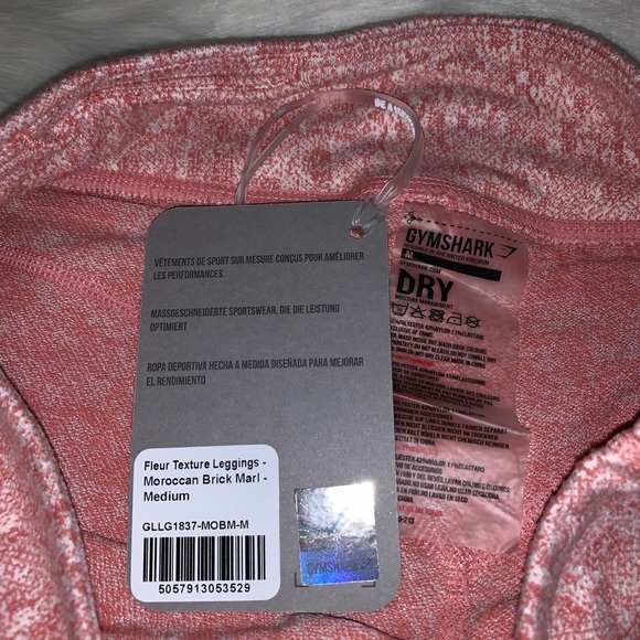 Gymshark | Pants & Jumpsuits | Nwt Gymshark Fleur Texture Leggings ...